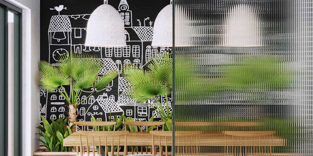 Textured Goldray Glass